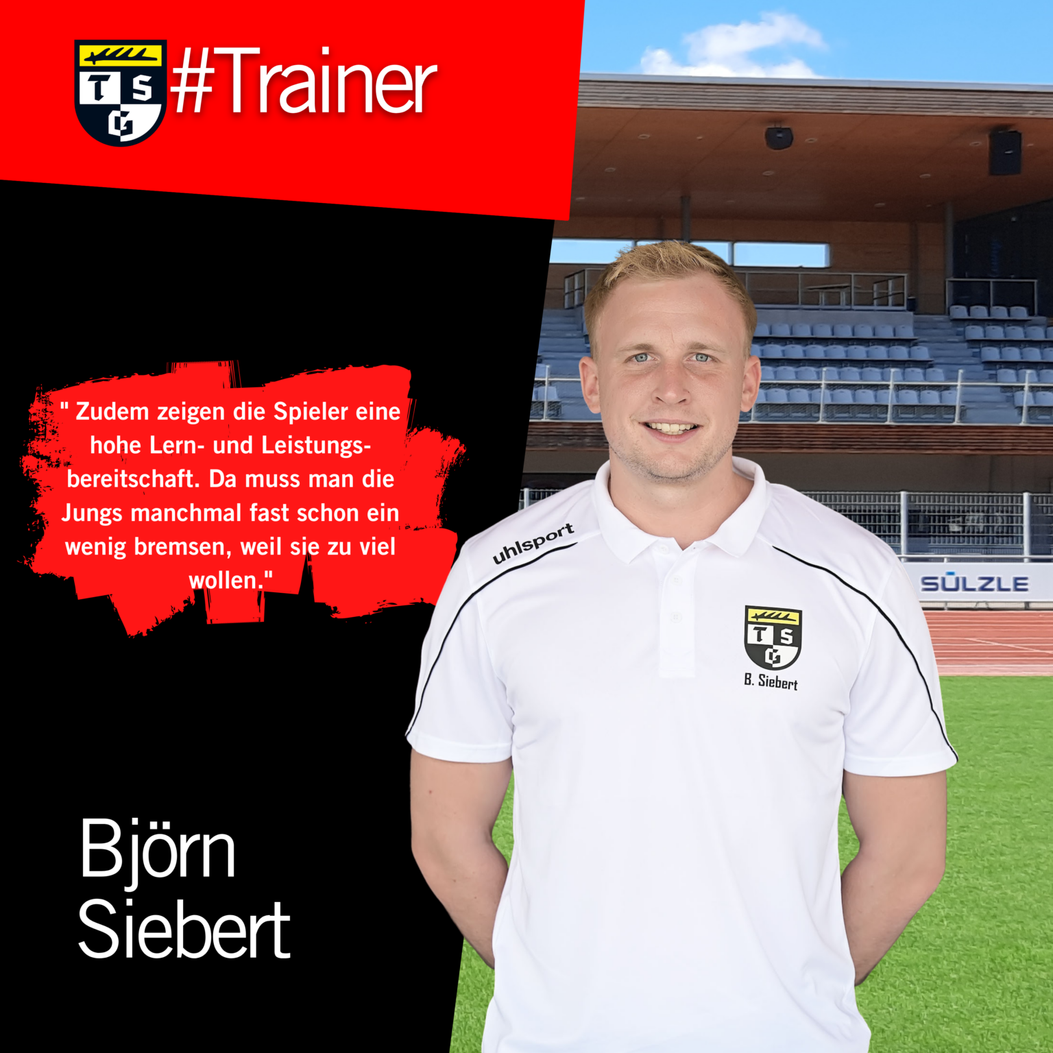 Unser Trainer: Björn Siebert (U16) - TSG Balingen